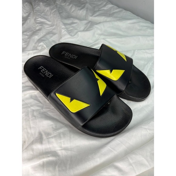 Fendi | Shoes | Fendi Monster Eyes Slide Sandals Size | Poshmark